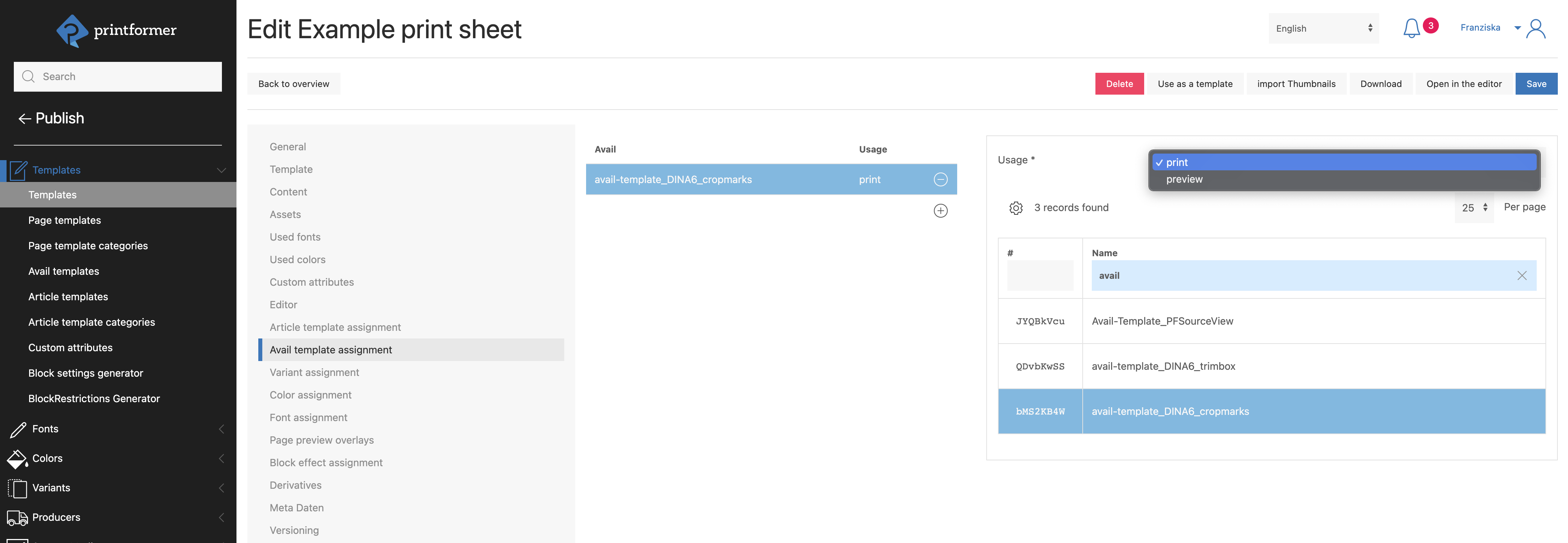 Create multiple-product layout (print sheet)